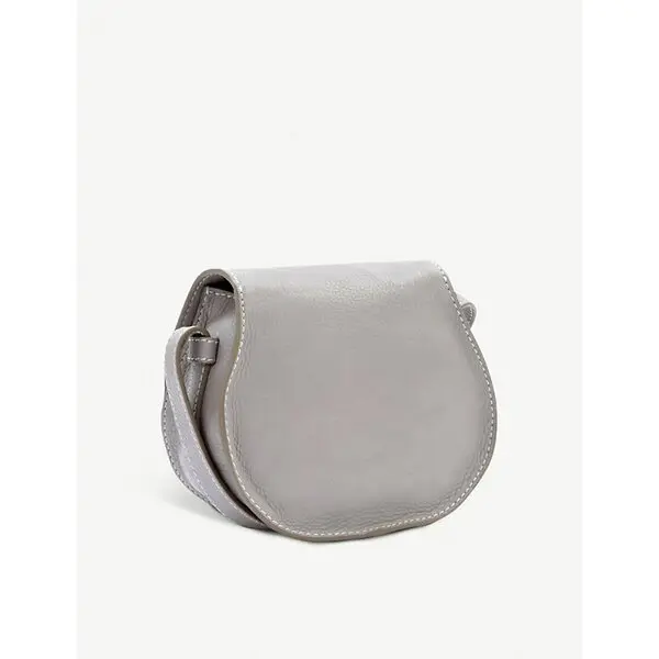 Chloé Marcie Leather Cross-body Bag - Cashmere Grey