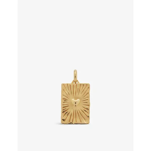 Monica Vinader Talisman Heart Vermeil Pendant - Gold