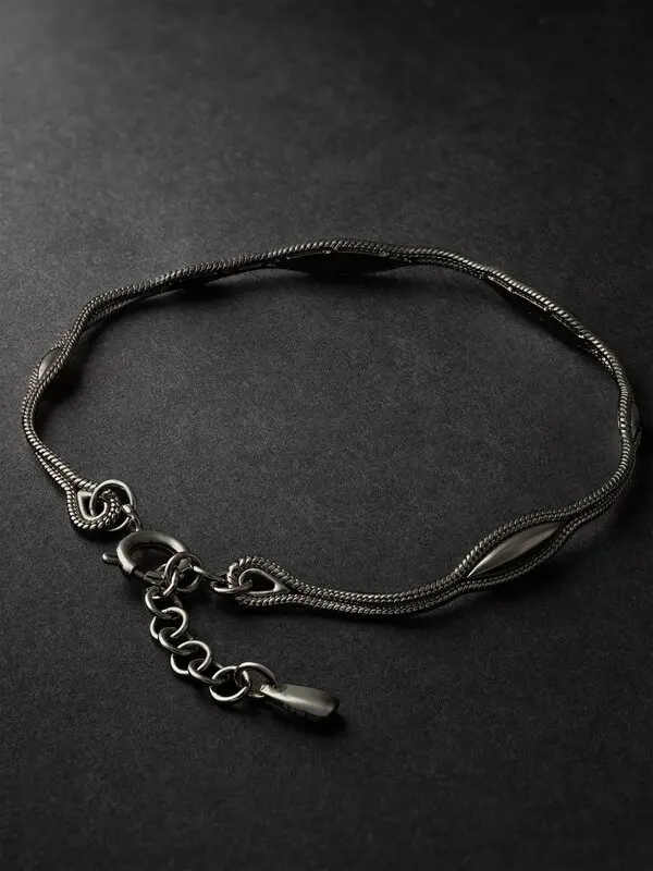Fernando Jorge Fluid Rhodium-plated Bracelet