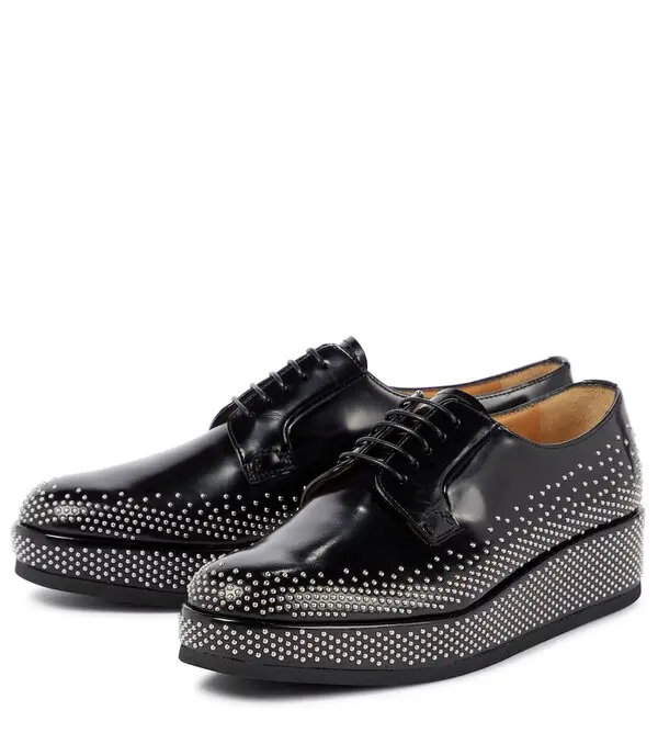 Noir Kei Ninomiya X Church's Leather Platform Brogues