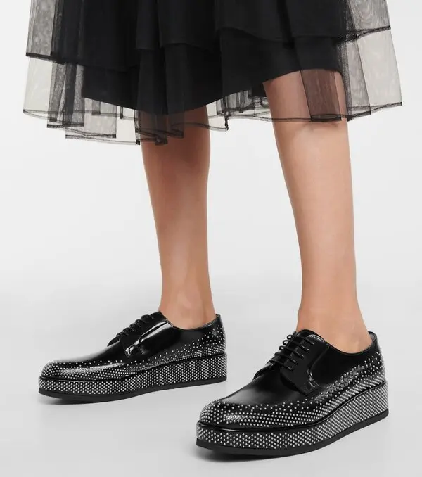 Noir Kei Ninomiya X Church's Leather Platform Brogues