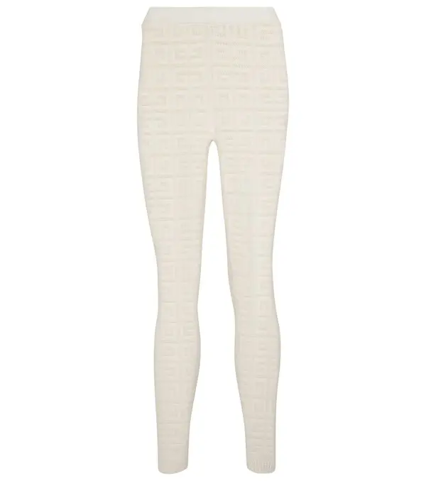 Givenchy 4g Jacquard Mid-rise Leggings