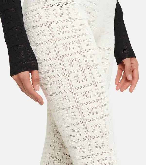 Givenchy 4g Jacquard Mid-rise Leggings