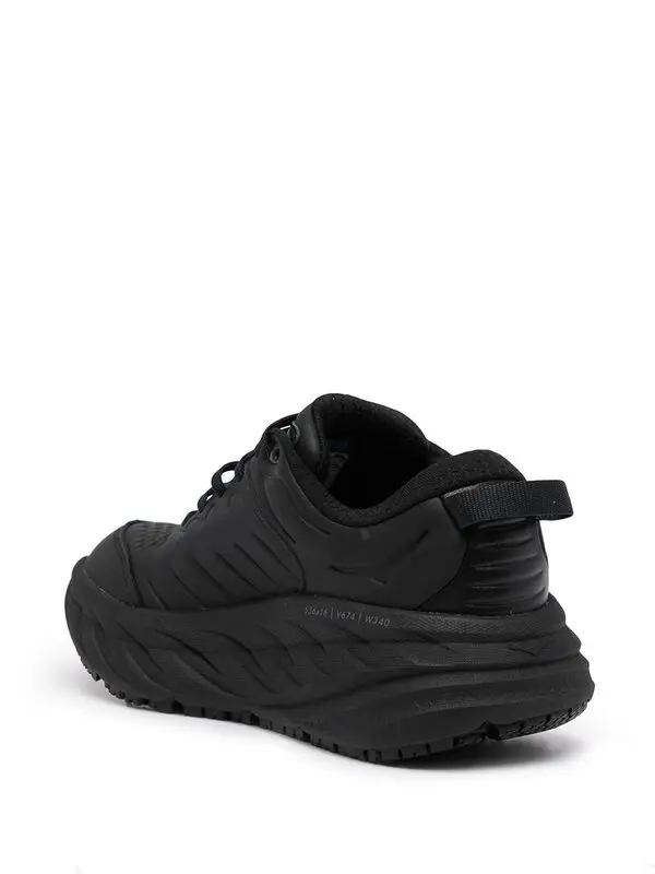 HOKA® Logo-embossed Chunky Leather Sneakers