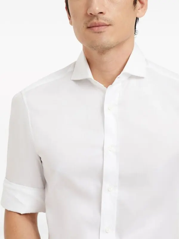 Brunello Cucinelli Long-sleeve Cotton Shirt