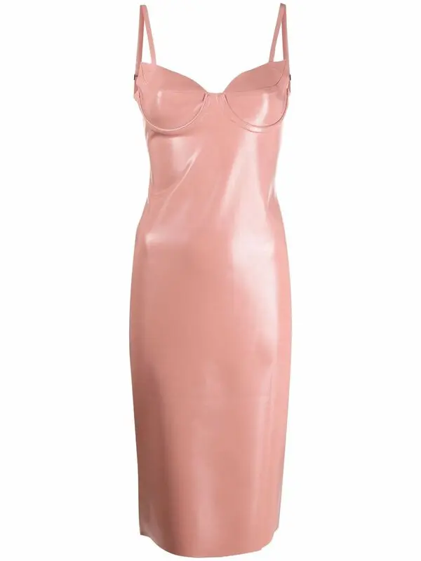 strapless open back dress Liza Mauve Floral Wrap Maxi Dress main image 1