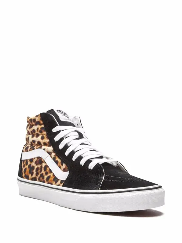 VANS Sk8-hi Leopard Sneakers - Black