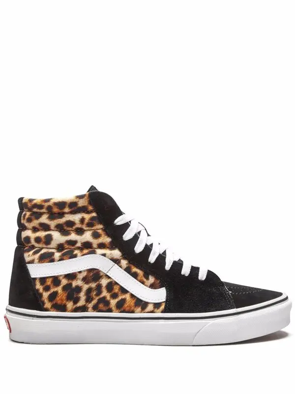 VANS Sk8-hi Leopard Sneakers - Black