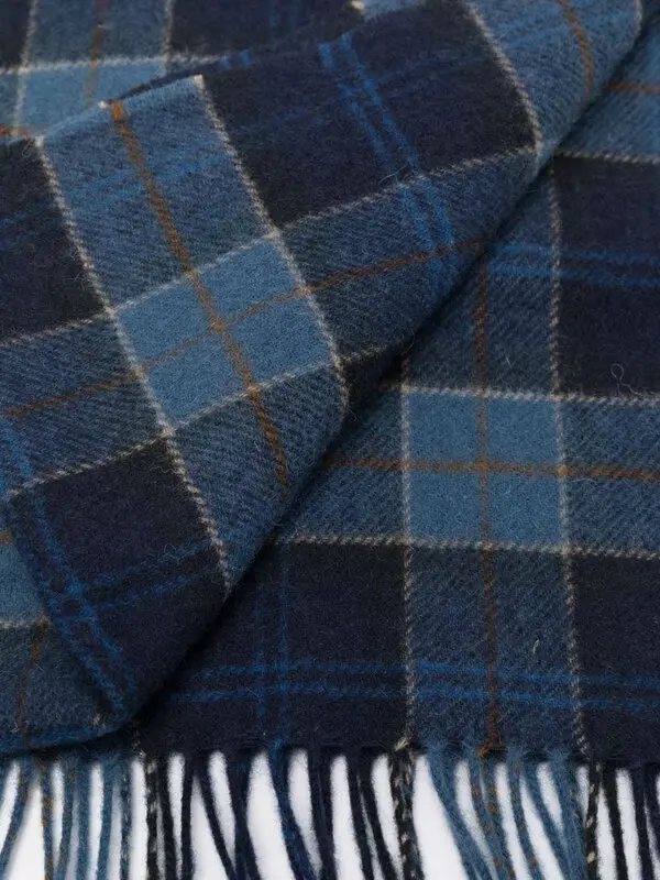 Barbour Tartan-print Knitted Scarf