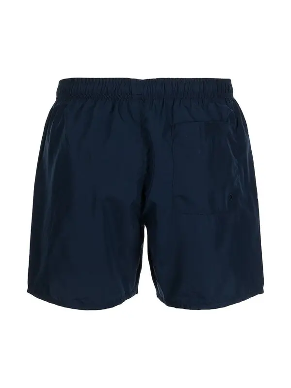 EA7 Logo-print Swim Shorts - Blue