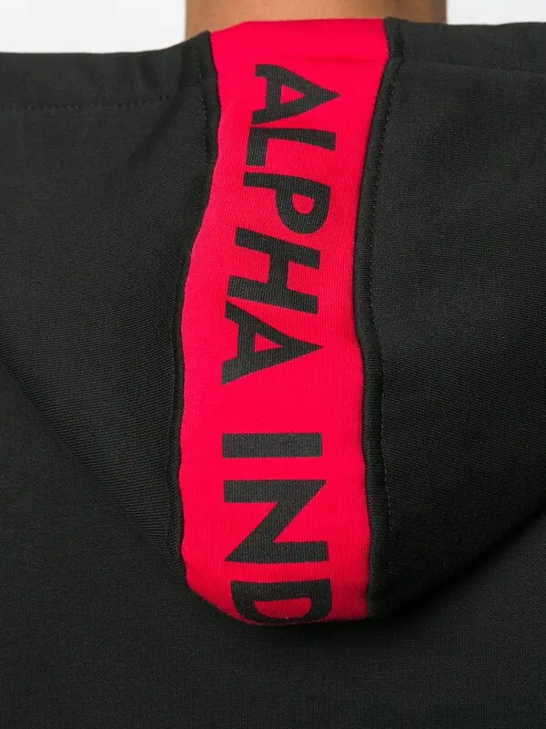 Alpha Industries Logo Stripe Detail Hoodie