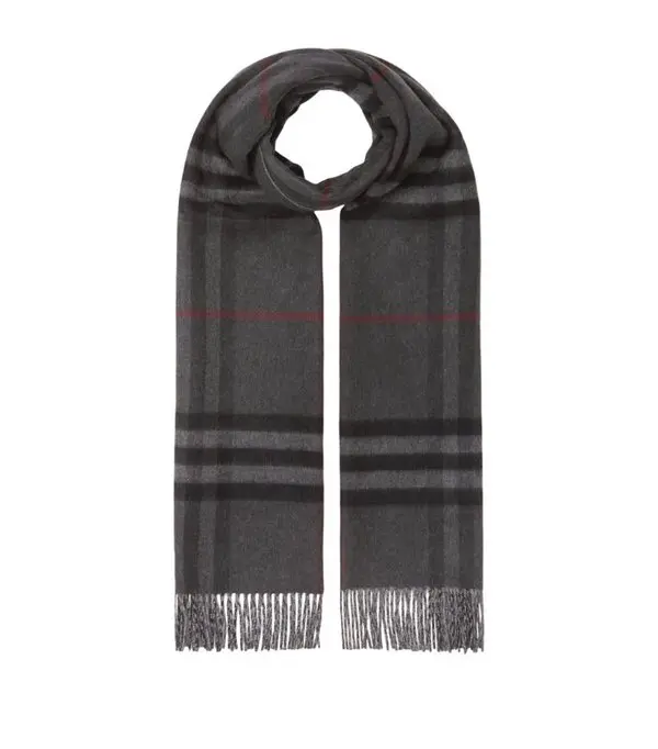 Burberry Reversible Check Cashmere Scarf