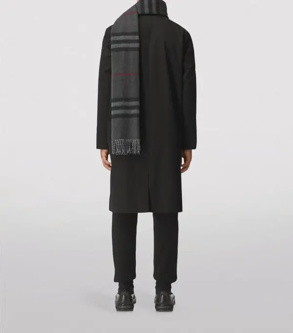 Burberry Reversible Check Cashmere Scarf
