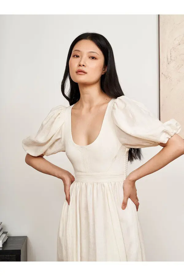La Ligne Daphne Dress - White | Editorialist