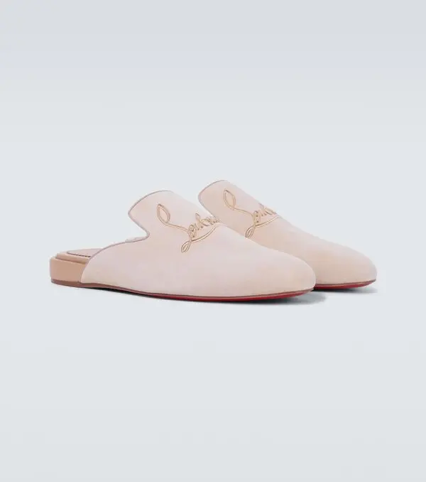 CHRISTIAN LOUBOUTIN Coolito Flat Mules - Beige