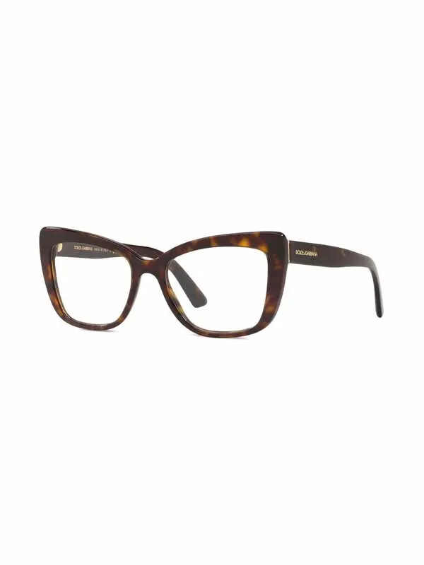 Dolce & Gabbana Tortoiseshell Cat-eye Frame Glasses