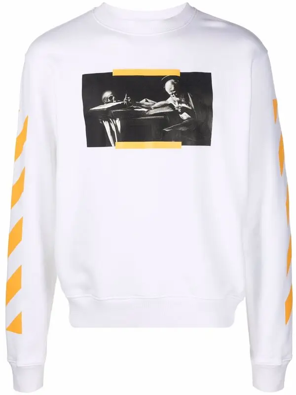 Off-White Caravaggio Print Sweatshirt - White