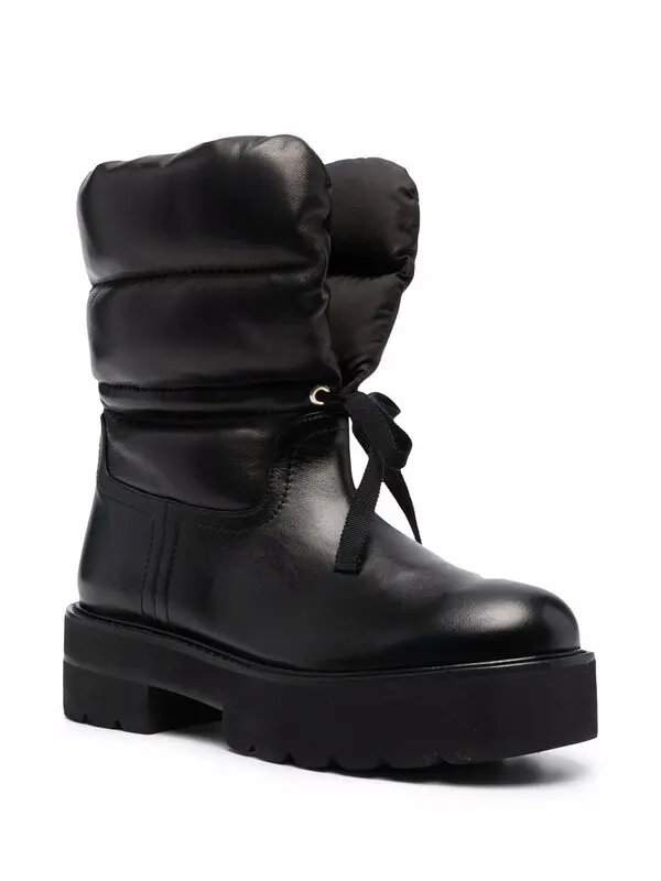 STUART WEITZMAN Quilted Panelled Boots - Black