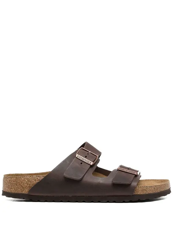 BIRKENSTOCK Arizona Leather Sandals - Brown