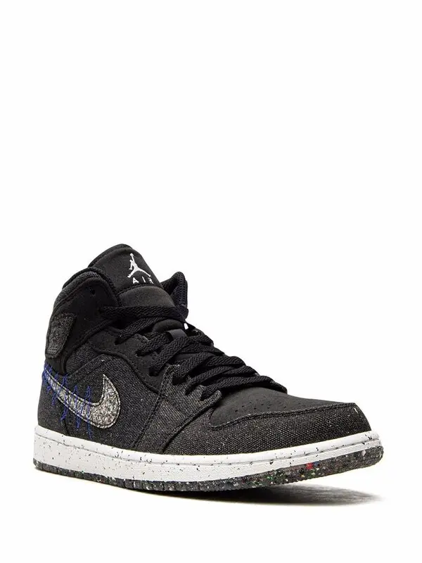 JORDAN 1 Mid Crater Sneakers - Black