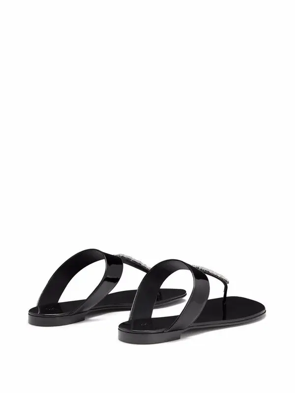 GIUSEPPE ZANOTTI Cleta Flat Sandals - Black