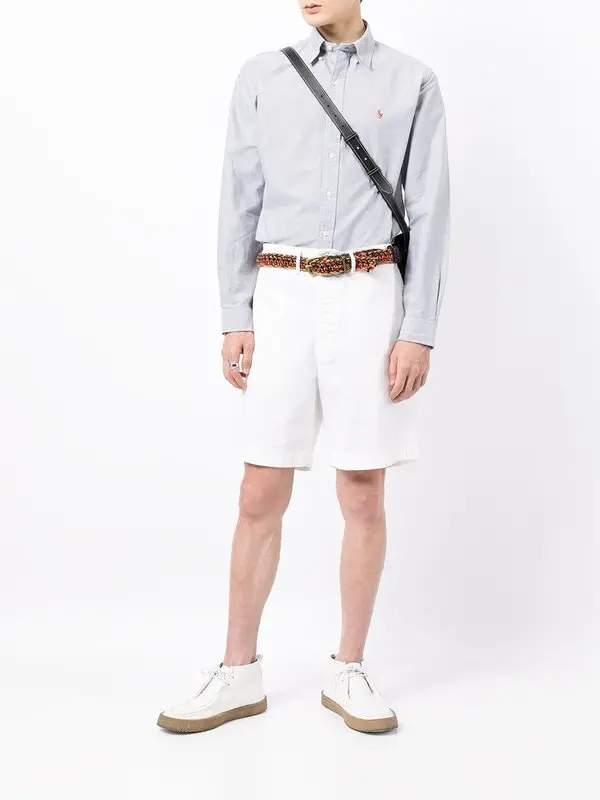 Polo Ralph Lauren Embroidered-motif Long-sleeve Shirt - Grey