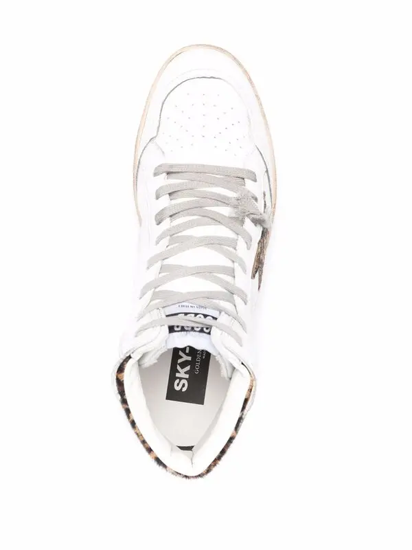 GOLDEN GOOSE High-top Leather Sneakers - White
