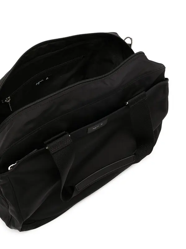 AGNES B. Logo Tag Holdall - Black