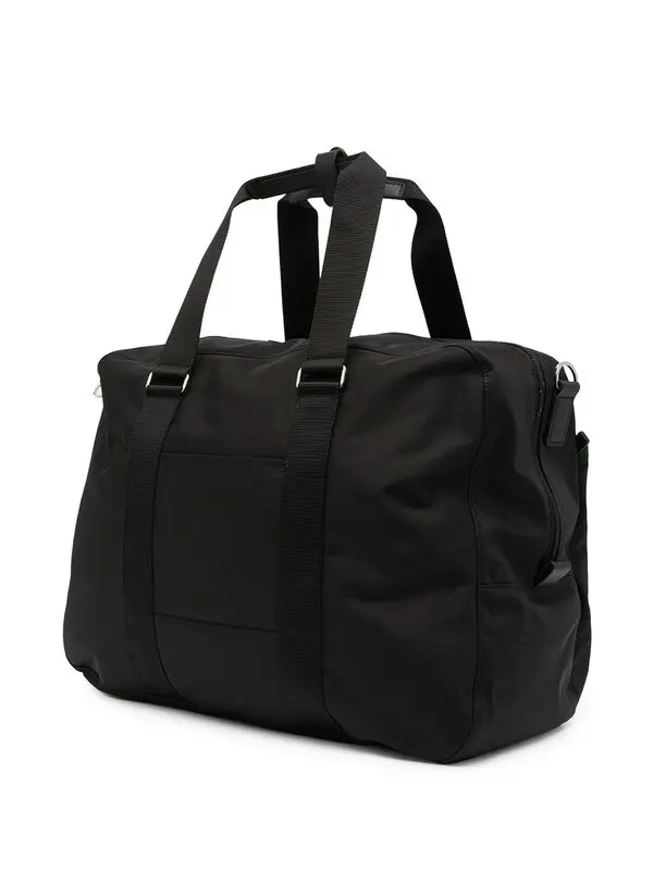 AGNES B. Logo-patch Duffle Bag - Black