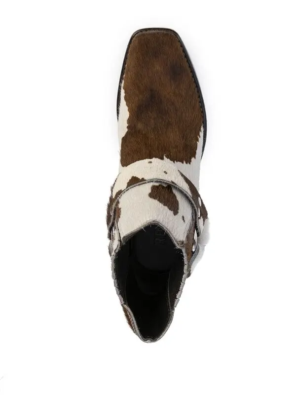 RE/DONE Cow-print Ankle Boots