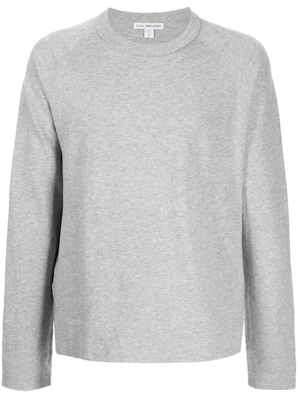 JAMES PERSE Crew Neck Fleece Sweatshirt