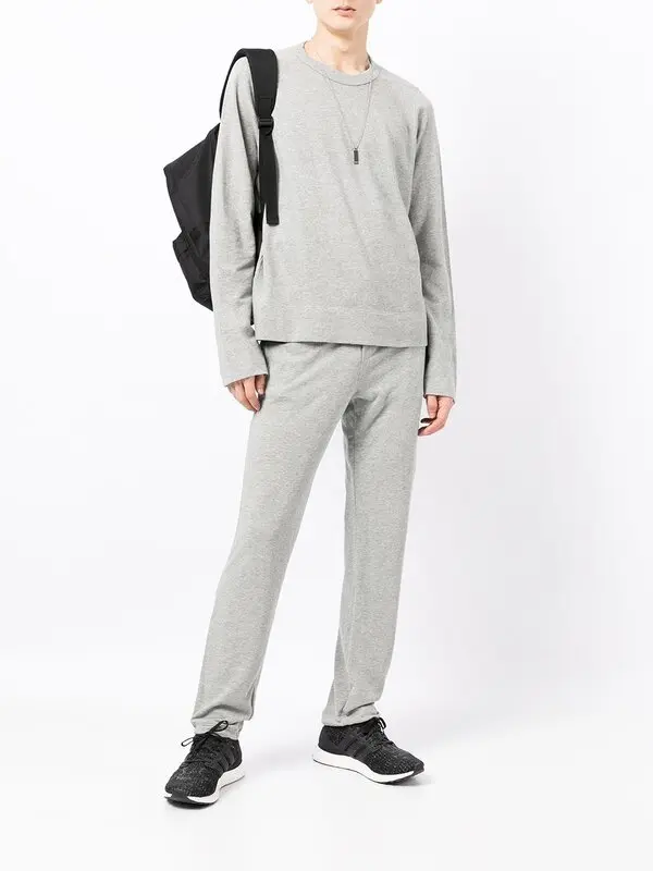 JAMES PERSE Crew Neck Fleece Sweatshirt