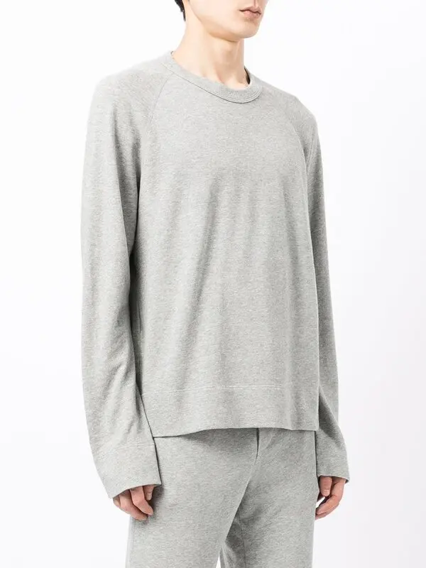 JAMES PERSE Crew Neck Fleece Sweatshirt