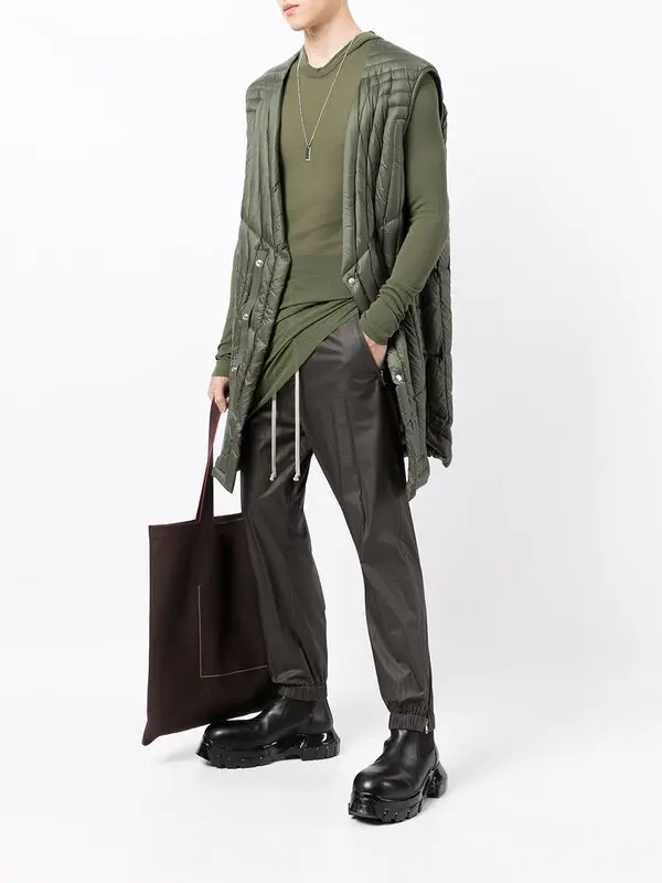 Rick Owens Rib-knit Hooded T-shirt