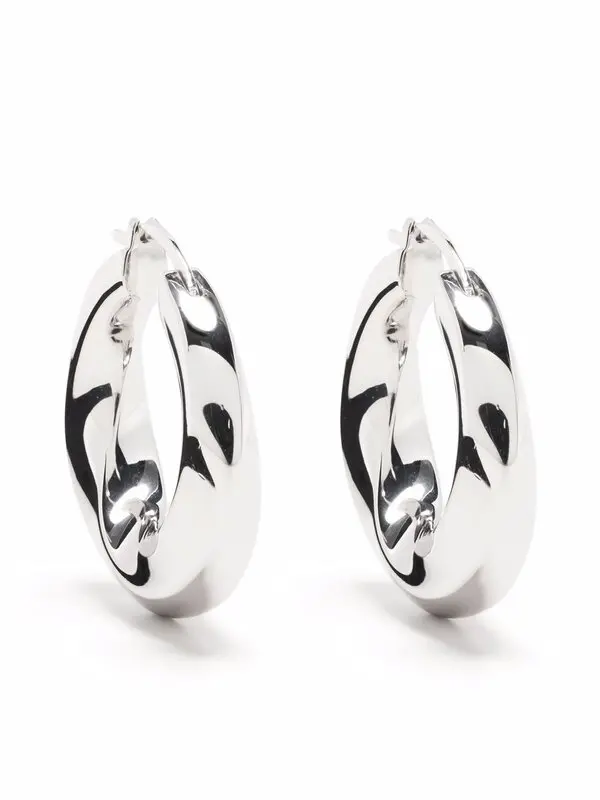 Tom Wood Infinity Sterling Hoops - Silver