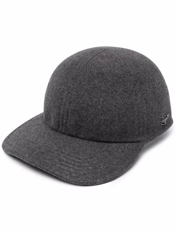 Zegna Knitted Wool Baseball Cap - Grey