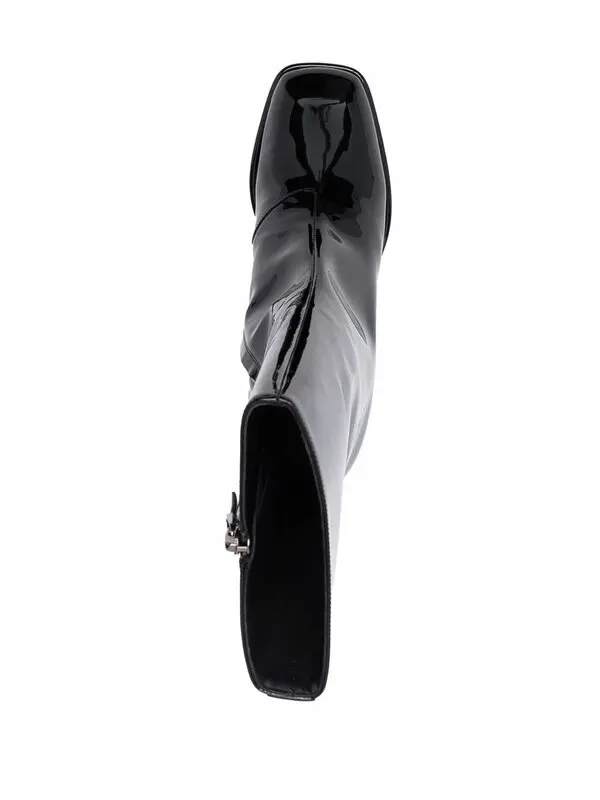 NODALETO High-shine Ankle Boots