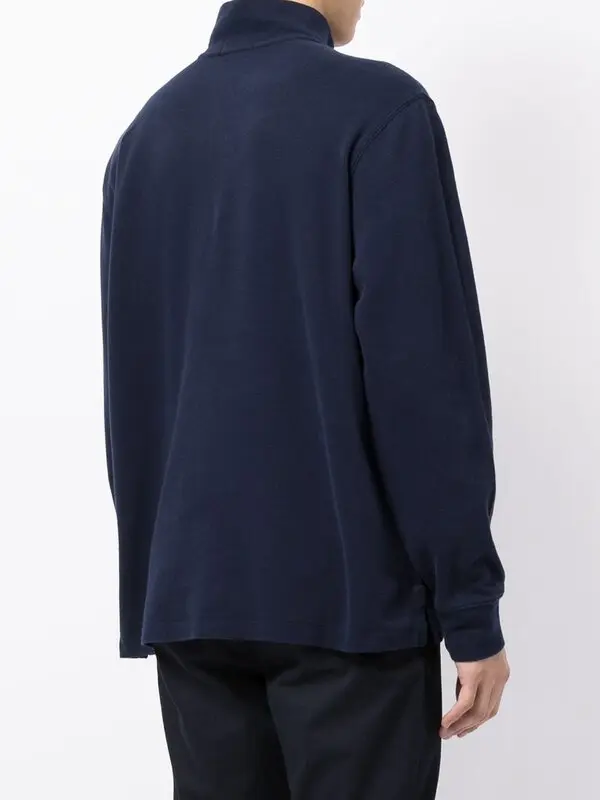 Polo Ralph Lauren High Neck Zip Sweatshirt - Blue