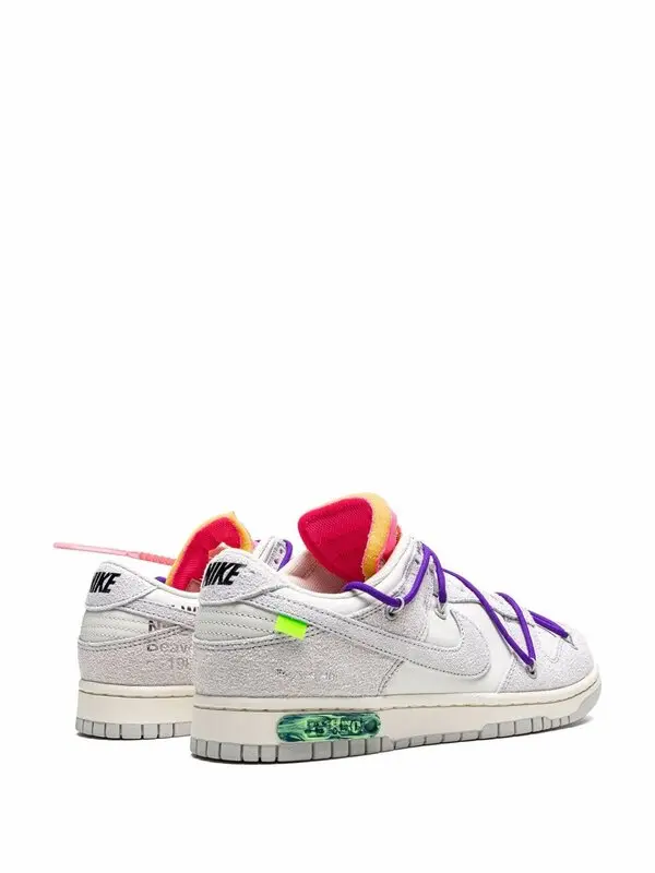 Nike X Off White Dunk Low Lot 15 Sneakers - Grey