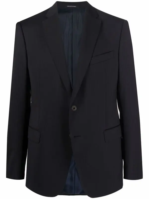 Emporio Armani Fitted Single-breasted Blazer