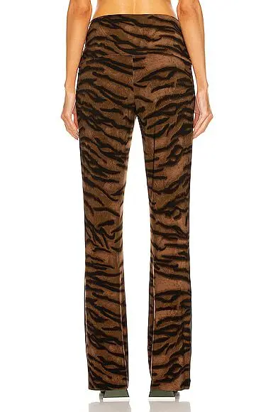 Norma Kamali Boot Pant In Brown