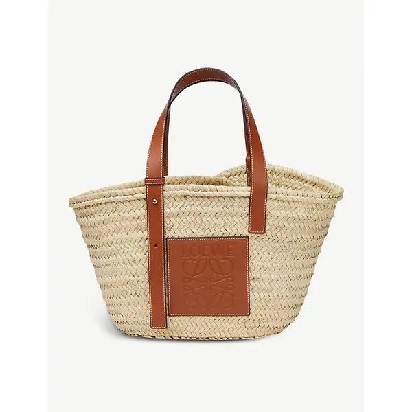 Loewe Open Raffia Basket Bag