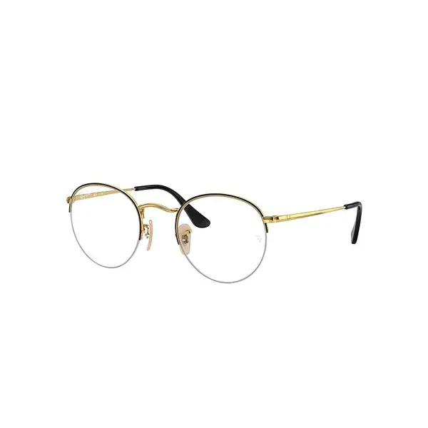 Ray-ban Round Eyeglasses Frame - Gold