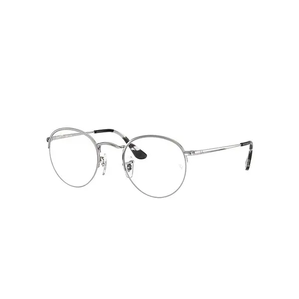 Ray-ban Round Eyeglasses Frame - Silver