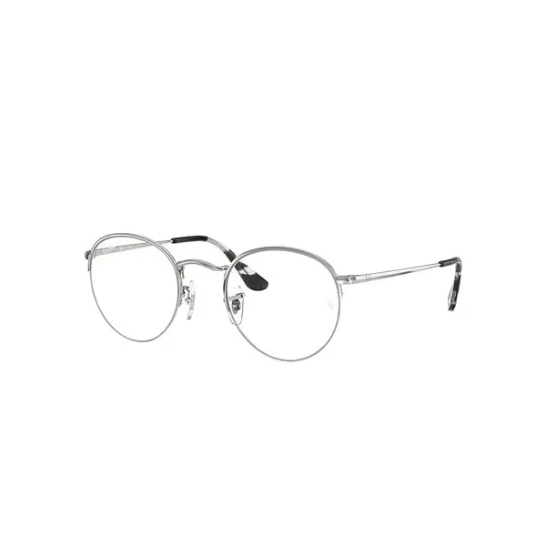 Ray-ban Round Eyeglasses Frame - Silver