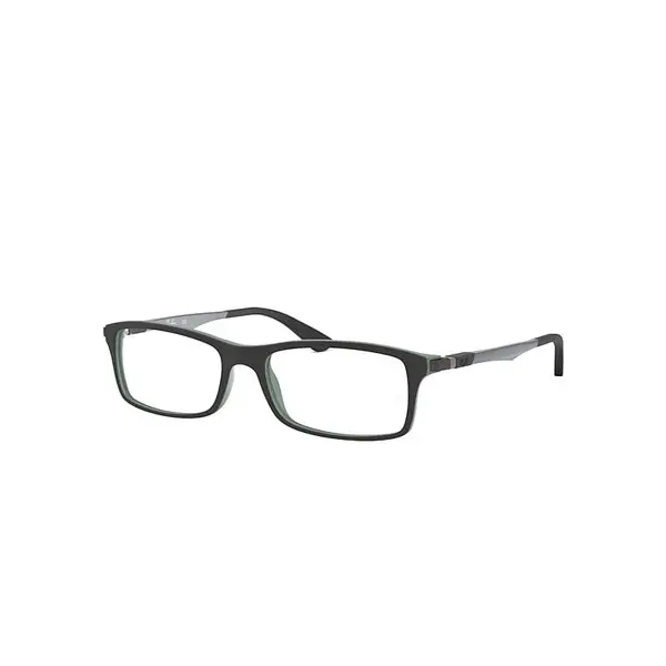 Ray-ban Rectangle Eyeglasses - Black On Green