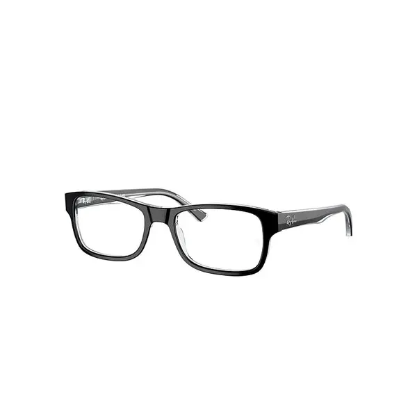Ray-ban Rectangle Eyeglasses - Black On Transparent
