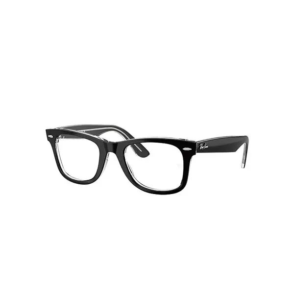 Ray-ban Wayfarer Ease Optics Eyeglasses Frame - Black On Transparent
