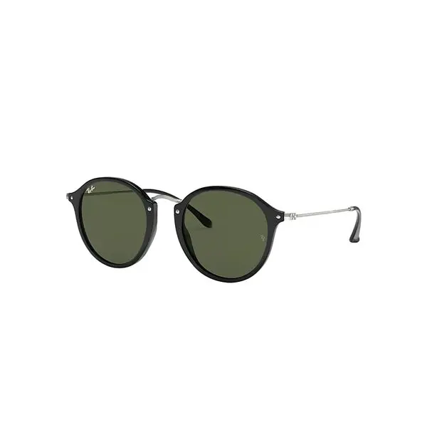 Ray-ban Round Fleck Sunglasses - Black