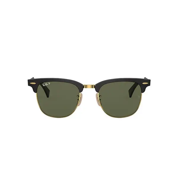 Ray-ban Clubmaster Aluminum Sunglasses - Black On Gold